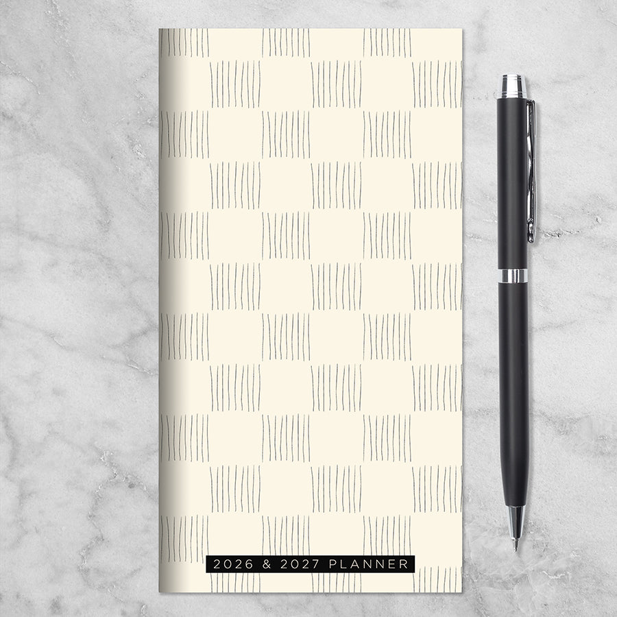 2026-2027 Checkerboard Small Monthly Pocket Planner | TF Publishing ...