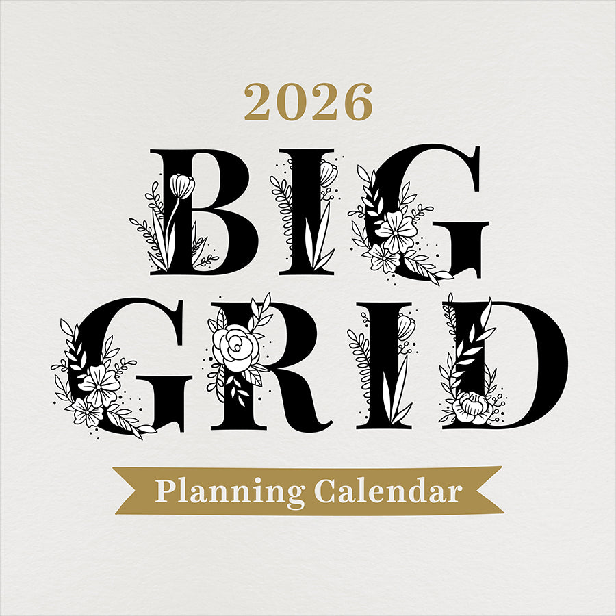 2026 Big Grid-Floral Wall Calendar | TF Publishing | Calendars ...