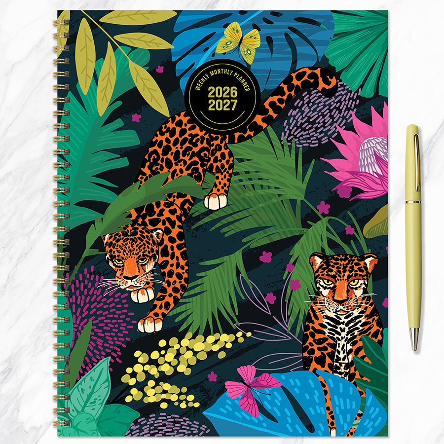 July 2026 - June 2027 In the Jungle Large Weekly Monthly Planner | TF ...