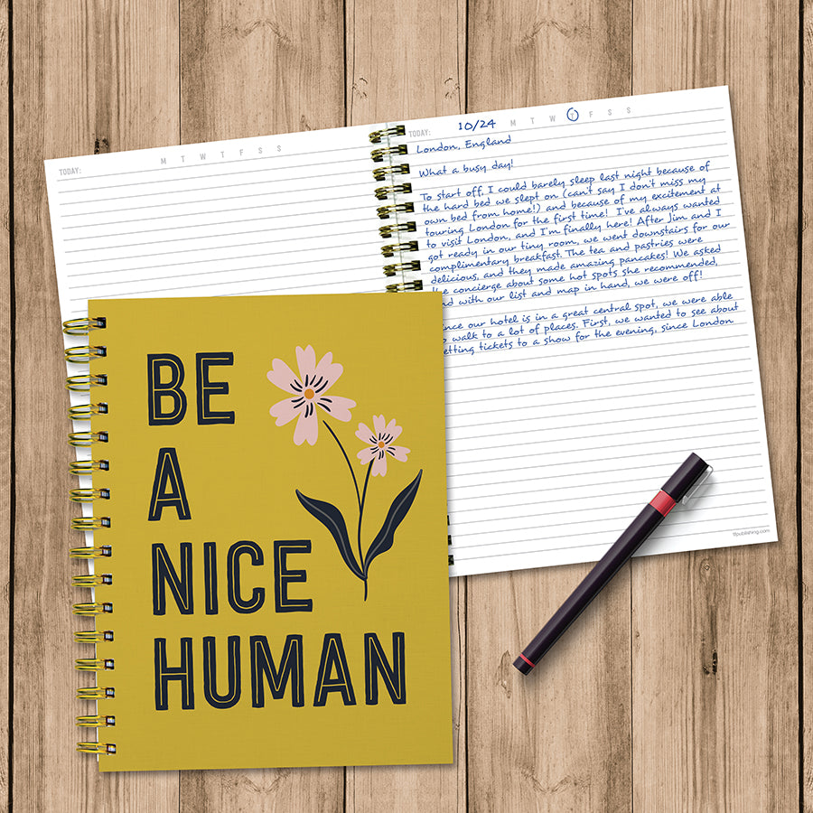 Joy Nice Human Spiral Lined Journal | TF Publishing | Calendars ...